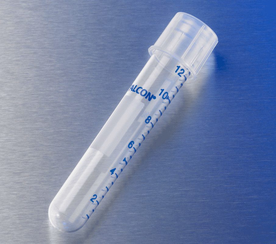 Falcon® 14 mL Round Bottom High Clarity PP Test Tube, Graduated, with ...